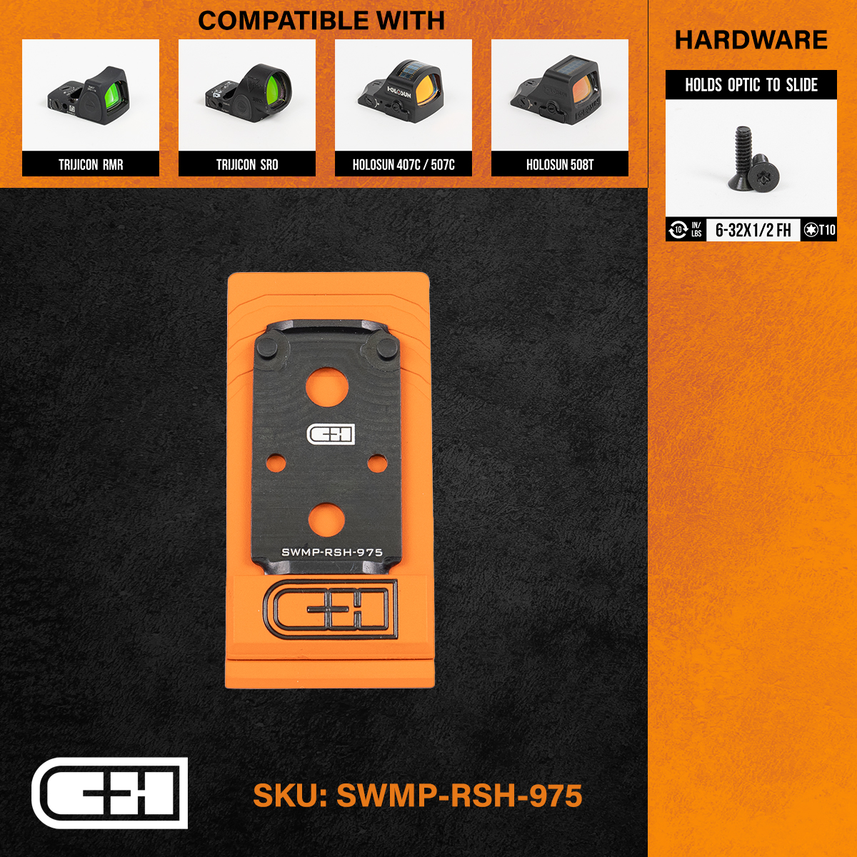 S&W M2.0™ C.O.R.E. to Trijicon RMR / SRO / Holosun 407C / 507C / 508C ...